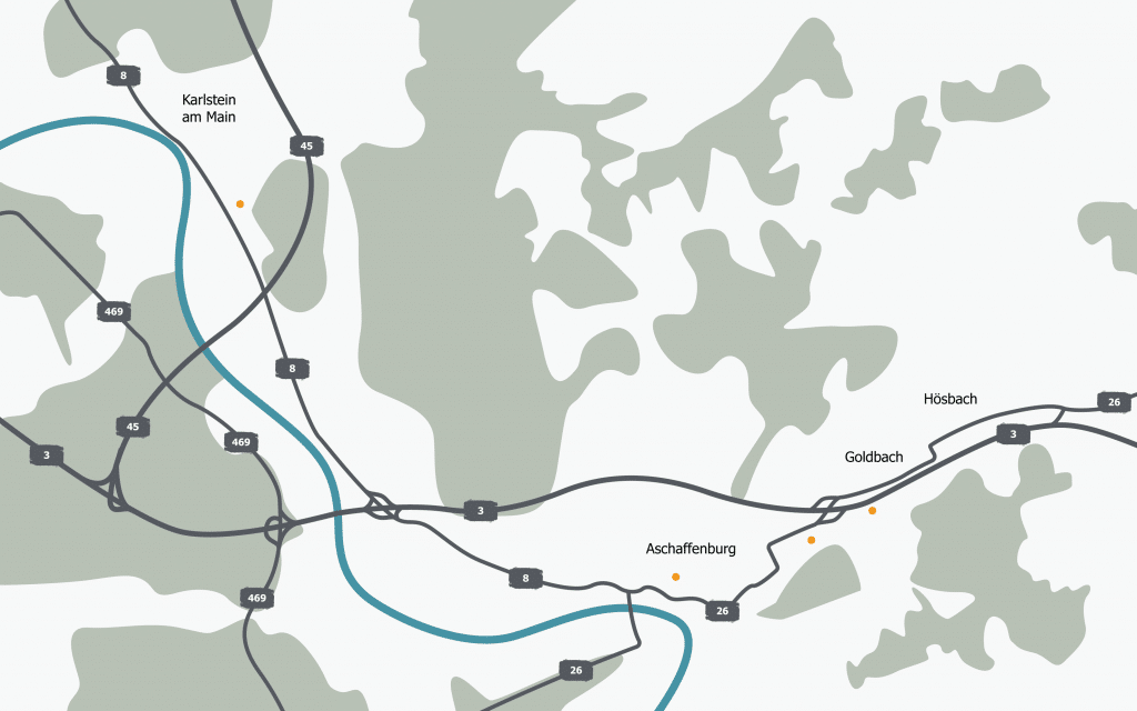 Standorte • Baustoffhandel im Rhein-Main-Gebiet • Kalkwerke